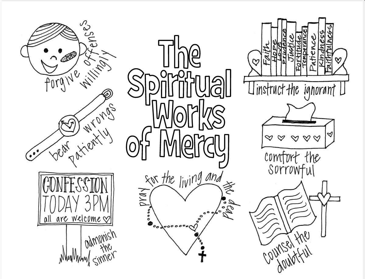 Class - Works of Mercy and The Beatitudes / Santos